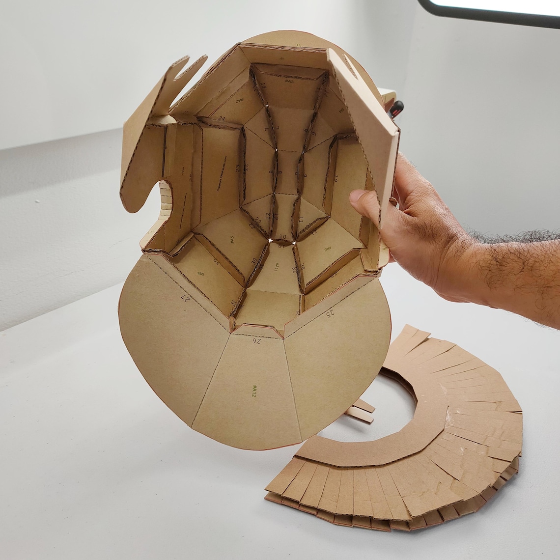Roman Helmet Cardboard Template | Gladiator Galea Helmet (PDF Pattern ...