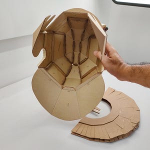 Roman Helmet Cardboard Template | Gladiator Galea Helmet (PDF Pattern ...