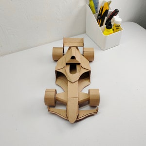 Cardboard F1 Car Template: DIY Printable Pattern (PDF) - Etsy
