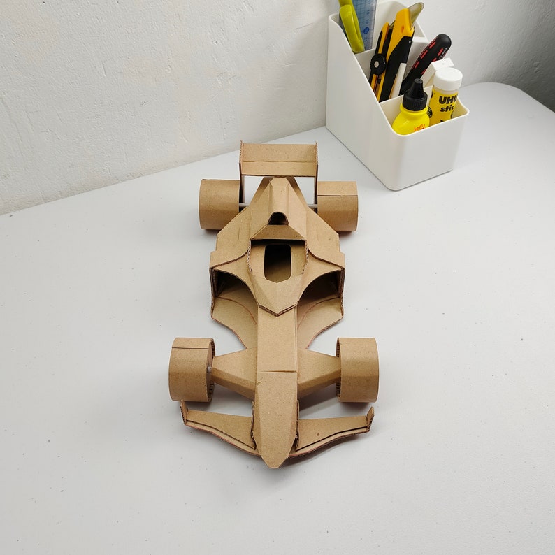 F1 Car Template - DIY Cardboard Craft Pattern (scalable PDF) - Etsy