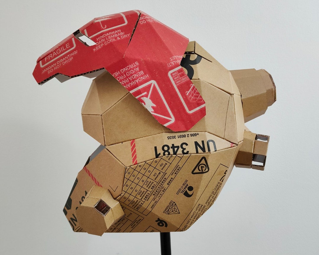 Cyberpunk Cardboard Helmet With Retractable Face Cardboardcraft ...