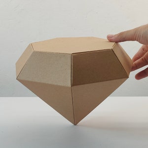 DIY Cardboard Diamond Shape Template: Heptagon Design (PDF Pattern) - Etsy