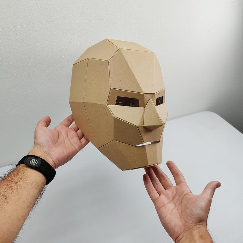 Cardboard Super Villain Mask Template: DIY Printable Pattern (PDF) - Etsy