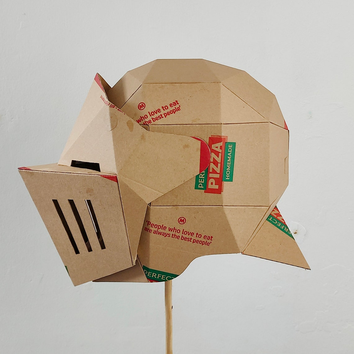 Cardboard Knight Helmet Template. DIY Printable Pattern for Creating ...
