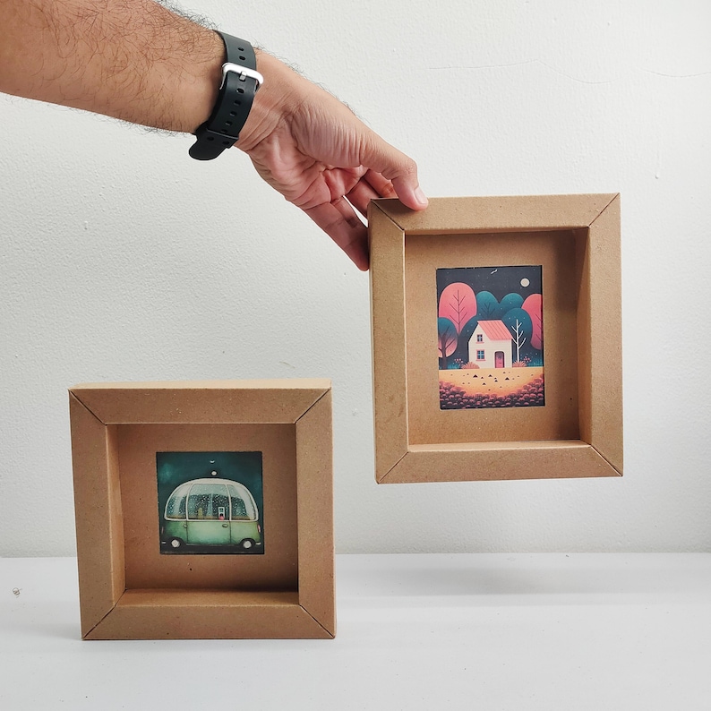 Photo Frame Template - DIY Cardboard Craft Pattern (scalable PDF) - Etsy