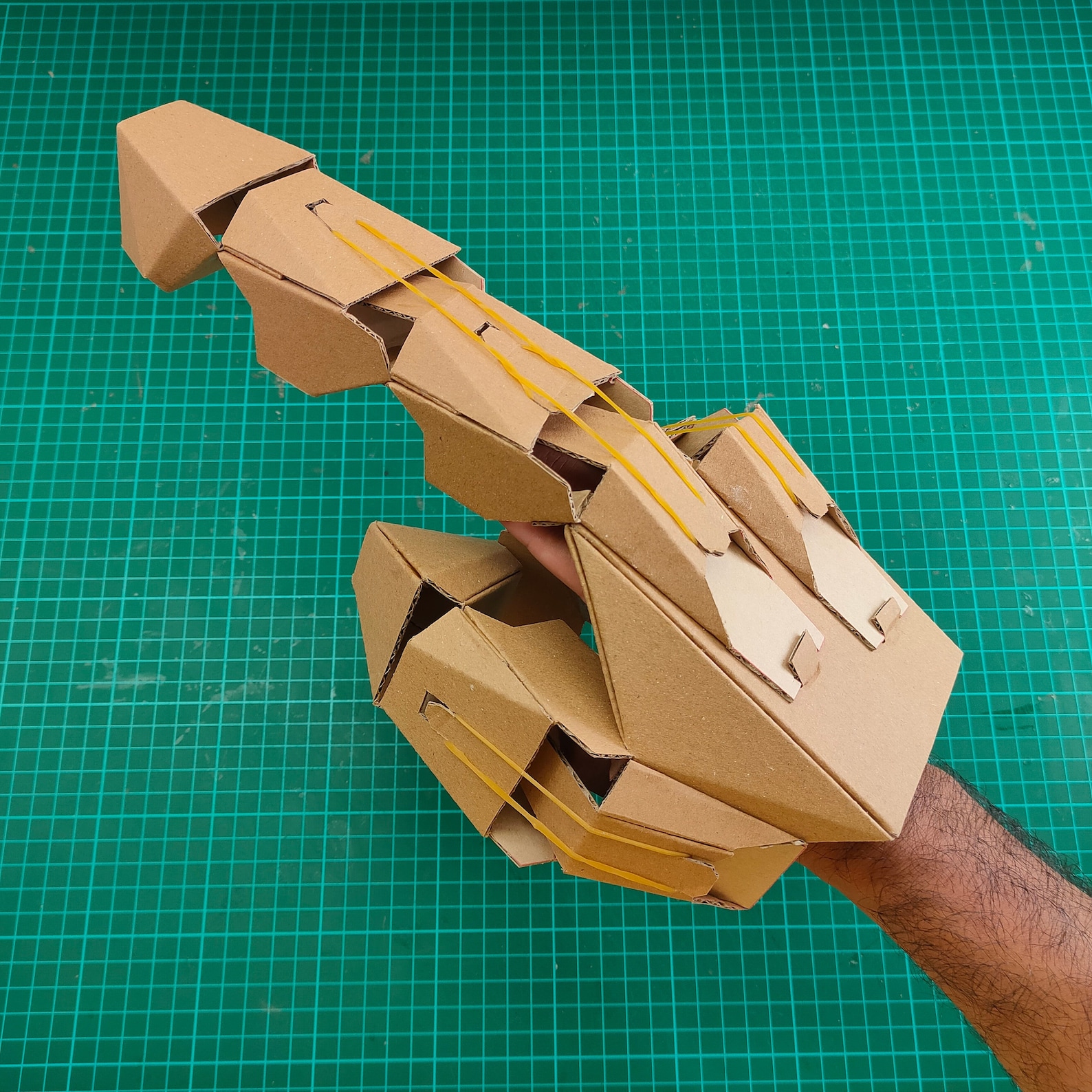 Articulated Big Mechanical Gauntlet Cardbard Craft Template DIY Plan - Etsy