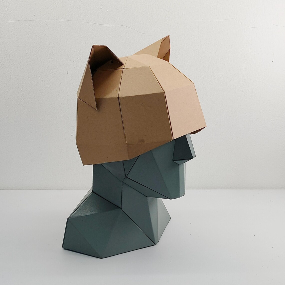 Cat Hat Template - Wearable DIY Cardboard Craft Pattern (scalable PDF ...