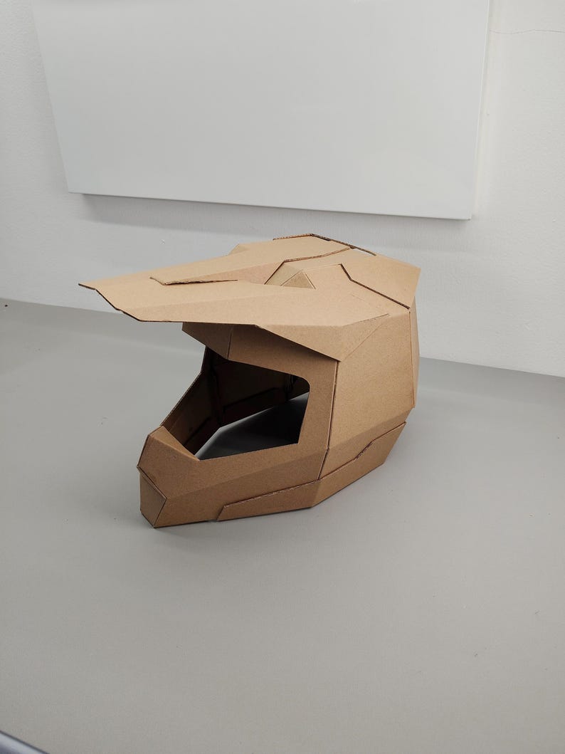 Dirt Bike Motocross Helmet Template - DIY Cardboard Mask Pattern ...