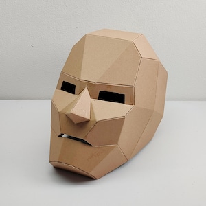 Cardboard Super Villain Mask Template: DIY Printable Pattern (PDF) - Etsy