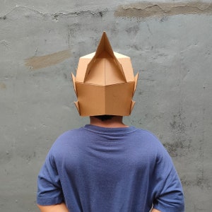 Hawk Helmet Armor Cardboard Craft Template DIY Plan - Etsy