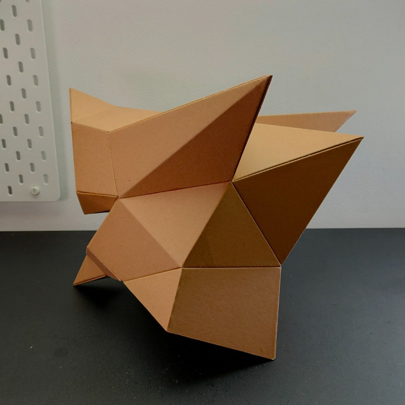 Cardboard Knight Helmet With Sharp Horns Craft Template DIY Plan - Etsy