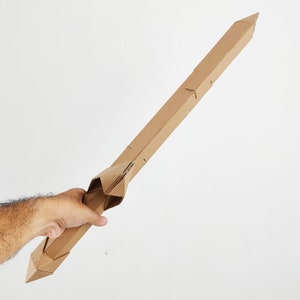 Cardboard Knight Sword Inspired by Minecraft Template. DIY Printable ...