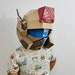 Mecha Robot Helmet With Retractable Visor Template - DIY Cardboard Mask ...