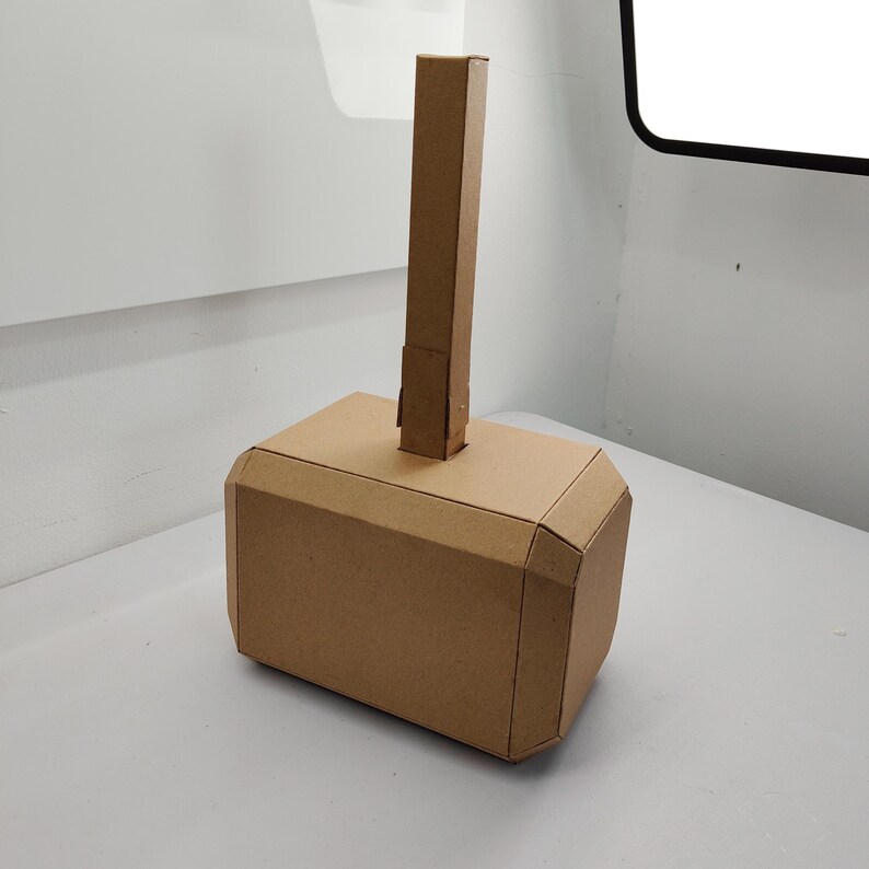 Mjolnir Hammer Cardboard Template - Printable DIY Pattern for Cosplay ...