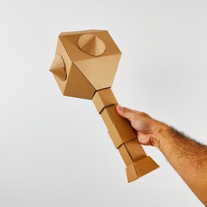 DIY Cardboard Mace With Spikes Template (PDF Pattern) - Etsy