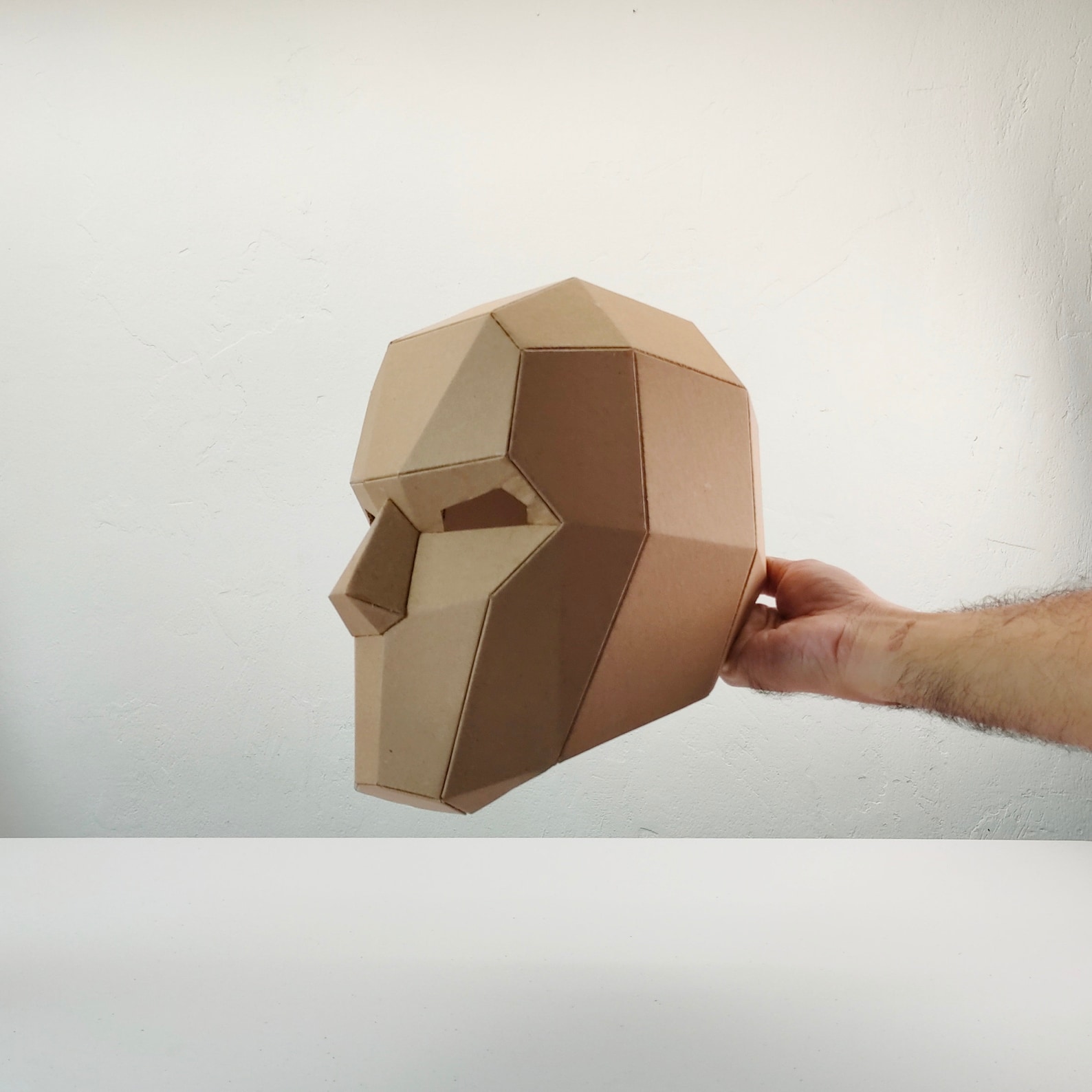 Superhero Base Cowl Cardboard Template - Printable DIY Pattern for ...