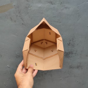 Hawk Helmet Armor Cardboard Craft Template DIY Plan - Etsy