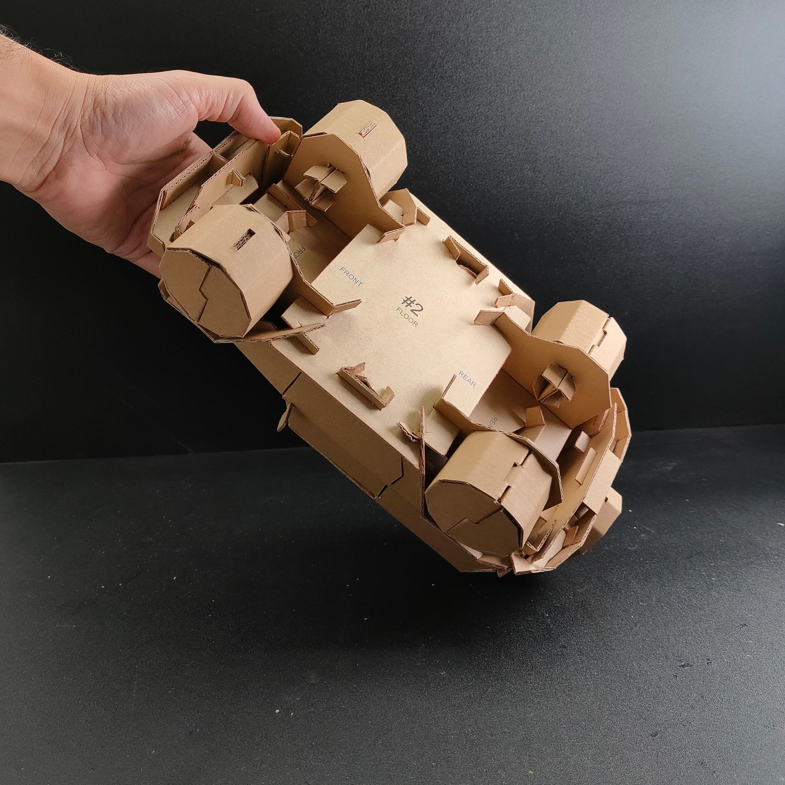 Glueless Cardboard Off-road SUV Template: DIY Craft Plan. Scalable Pdf ...