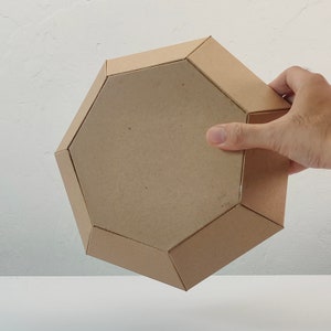 DIY Cardboard Diamond Shape Template: Heptagon Design (PDF Pattern) - Etsy