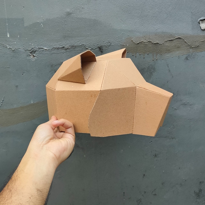 DIY Cardboard Bear Hat Template: Printable Blueprint (PDF) - Etsy