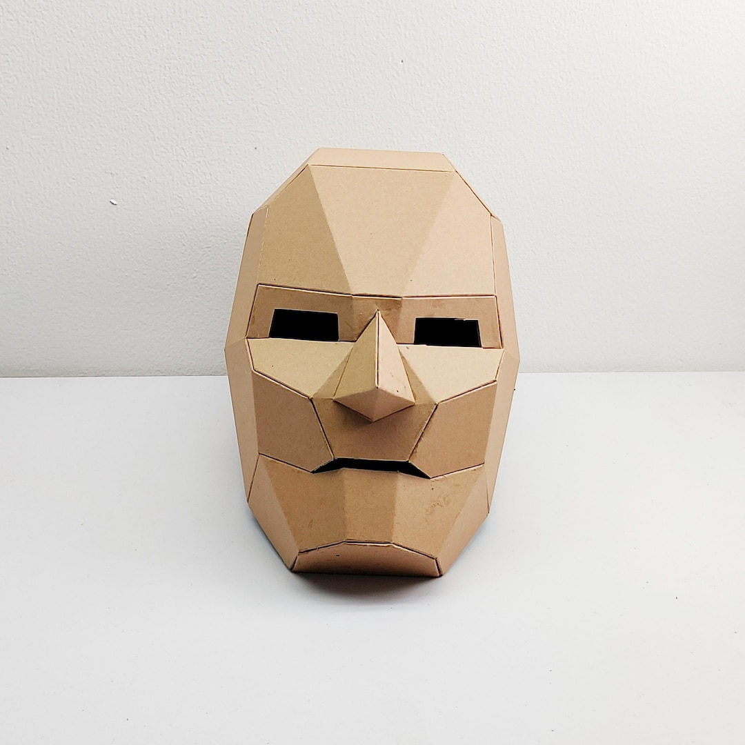 Cardboard Super Villain Mask Template: DIY Printable Pattern (PDF) - Etsy
