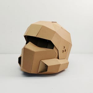 Sci-fi Pilot Helmet Cadboard Template | DIY Printable Pattern (PDF ...