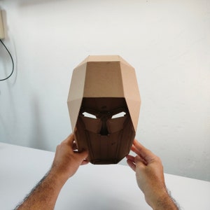 Superhero Base Cowl Cardboard Template - Printable DIY Pattern for ...