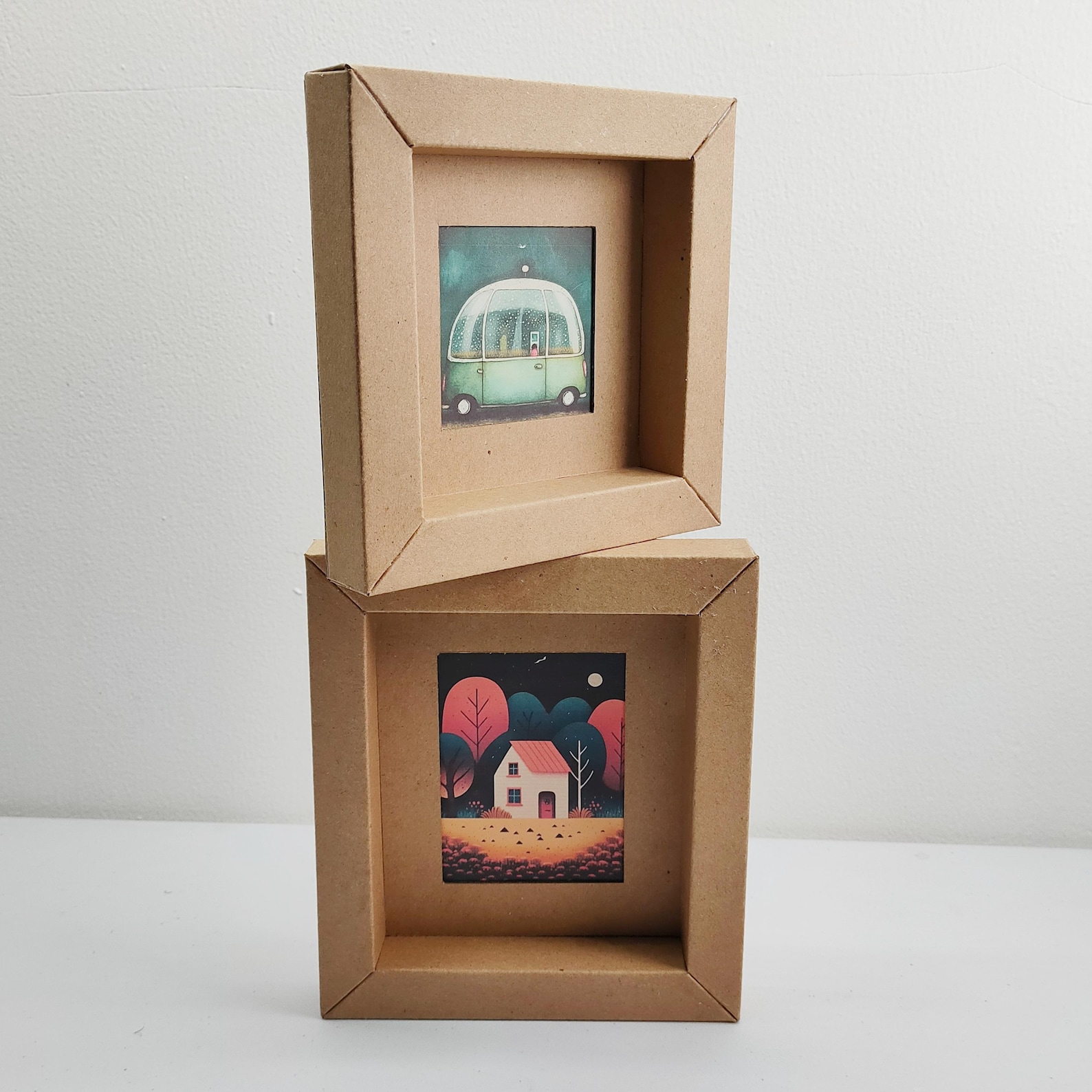 Photo Frame Template - DIY Cardboard Craft Pattern (scalable PDF) - Etsy