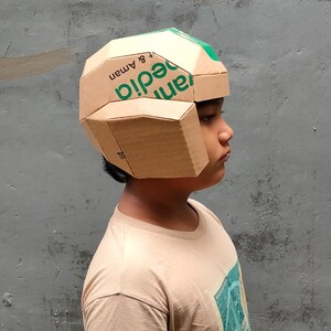 Base Helmet (half-face) Cardboard Craft Template DIY Plan - Etsy