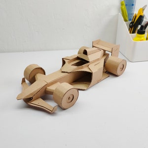 Cardboard F1 Car Template: DIY Printable Pattern (PDF) - Etsy