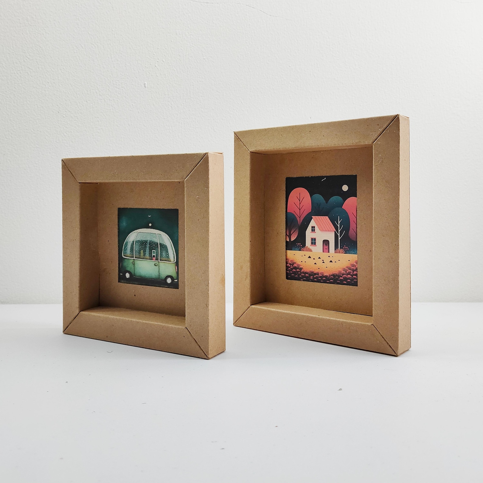 Photo Frame Template - DIY Cardboard Craft Pattern (scalable PDF) - Etsy