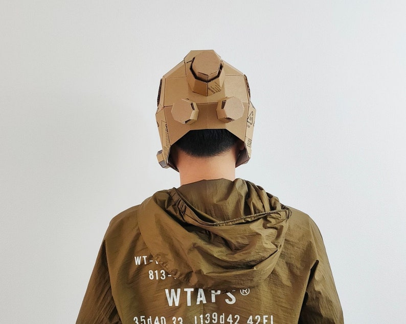 Cyberpunk Cardboard Helmet With Retractable Face Cardboardcraft ...