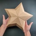3d Star Template - DIY Cardboard Craft Pattern (scalable PDF) - Etsy