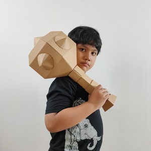 DIY Cardboard Mace With Spikes Template (PDF Pattern) - Etsy