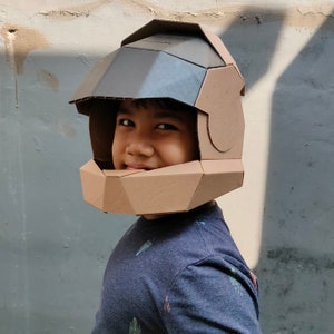 Astronaut Helmet Cardboard Template - Printable DIY Pattern for Costume ...