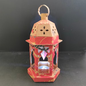 DIY Cardboard Arabian Lantern Template: Printable Pattern (PDF) - Etsy