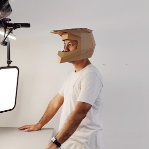 Dirt Bike Motocross Helmet Template - DIY Cardboard Mask Pattern ...