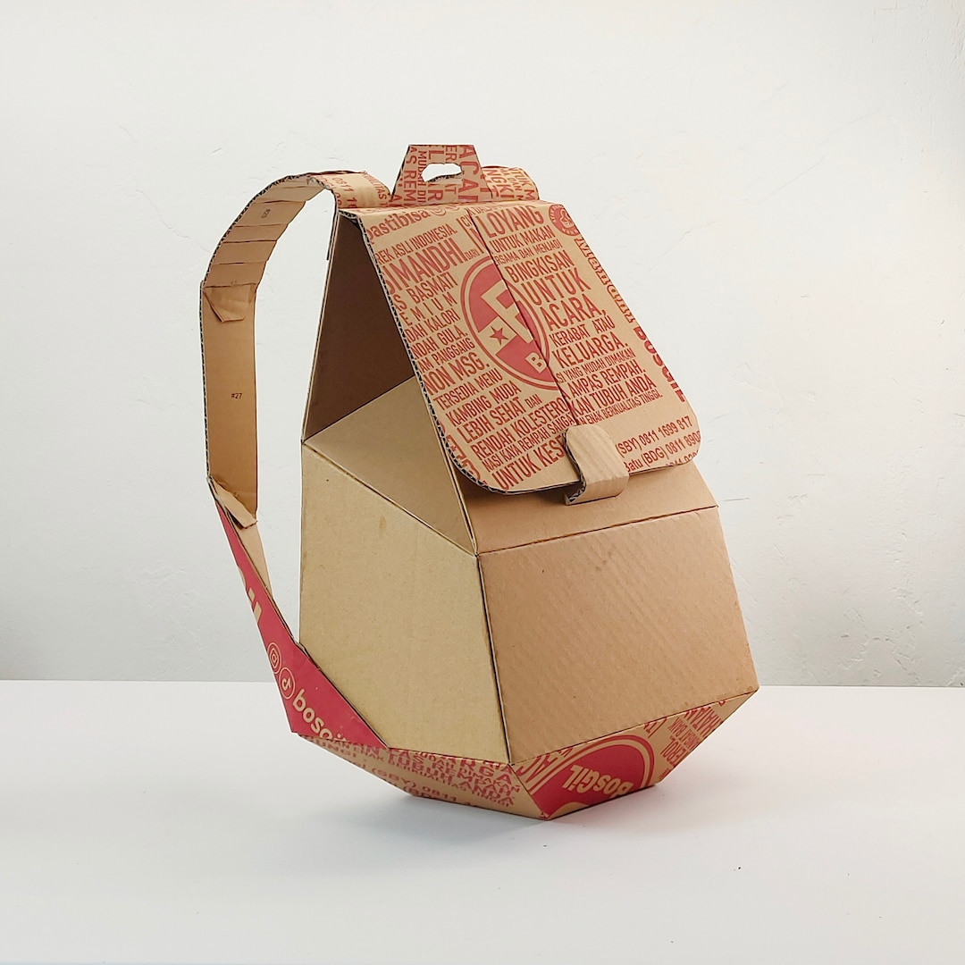 DIY Cardboard Backpack Template: Printable Pattern (PDF) - Etsy