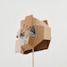 Cardboard Robot Head With Face Helmet Template. DIY Printable Pattern ...