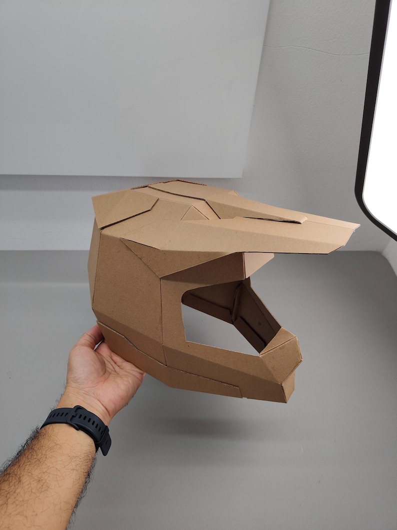 Dirt Bike Motocross Helmet Template - DIY Cardboard Mask Pattern ...