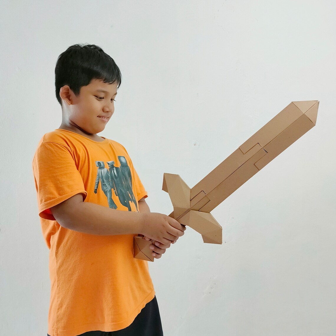 Cardboard Knight Sword Inspired by Minecraft Template. DIY Printable ...