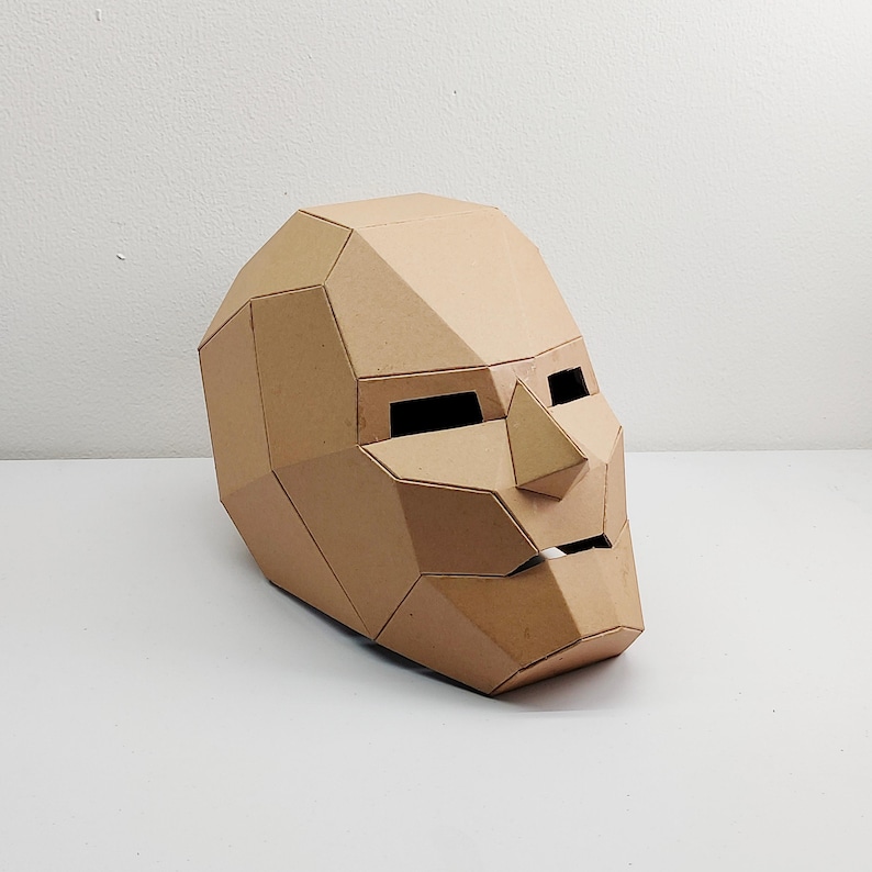Villain Doom Mask Template - DIY Cardboard Helmet Pattern (scalable PDF ...