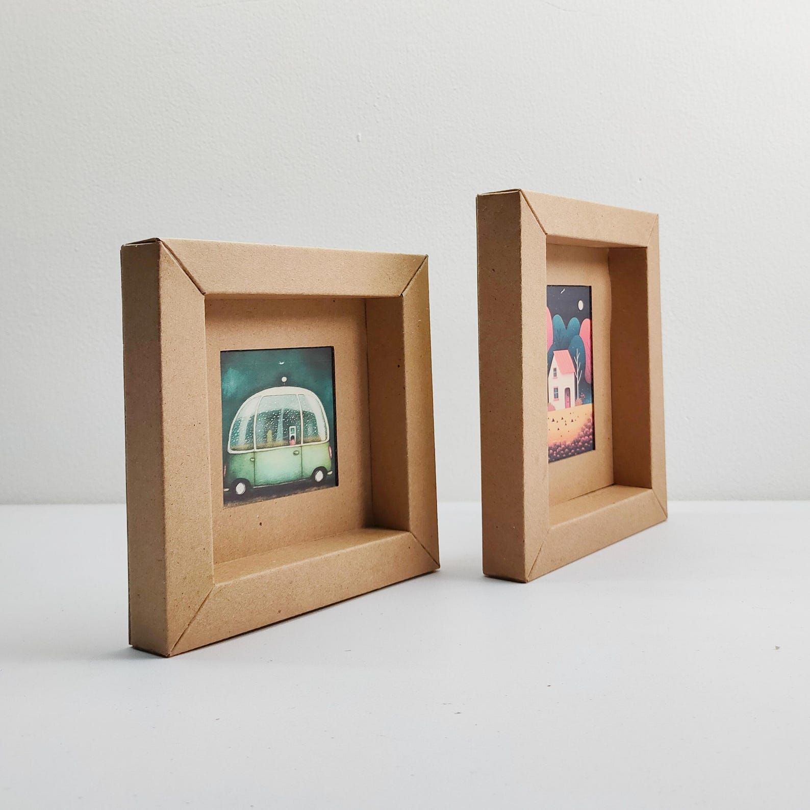 Photo Frame Template - DIY Cardboard Craft Pattern (scalable PDF) - Etsy