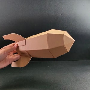 Classic Rocket Template - DIY Cardboard Craft Pattern (scalable PDF) - Etsy