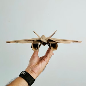 Cardboard Aircraft Template: DIY Futuristic Jet Model (PDF Pattern) - Etsy