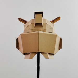 Cardboard Robot or Mecha Helmet Template DIY Plan Blueprint - Etsy
