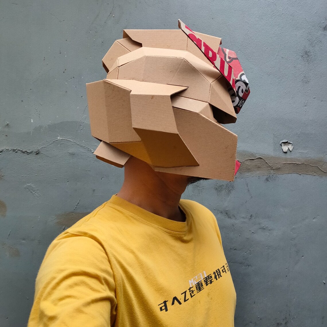 Cardboard Robot or Mecha Helmet Template DIY Plan Blueprint - Etsy Canada