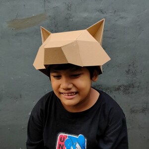 Wolf Hat Template - DIY Cardboard Craft Pattern (scalable PDF) - Etsy
