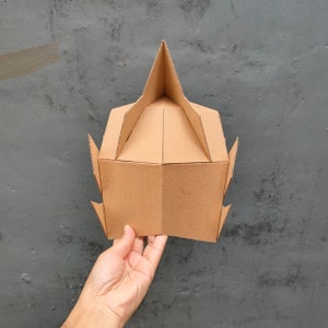 Hawk Helmet Armor Cardboard Craft Template DIY Plan - Etsy