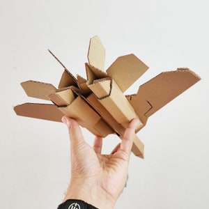Cardboard Aircraft Template: DIY Futuristic Jet Model (PDF Pattern) - Etsy